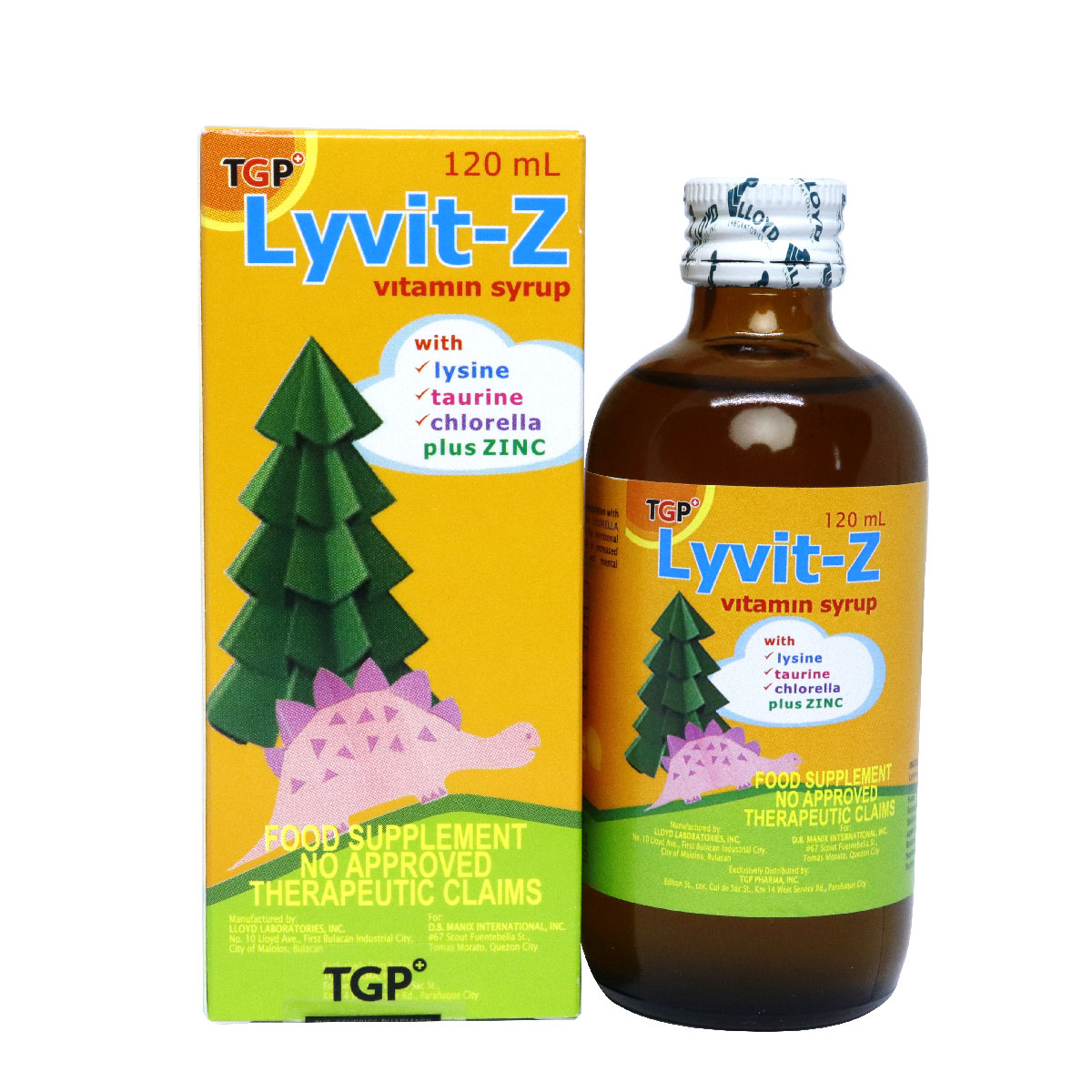 LYVIT-Z (TGP) Multi-Vitamins + Lysine + Chlorella Growth Factor (CGF ...