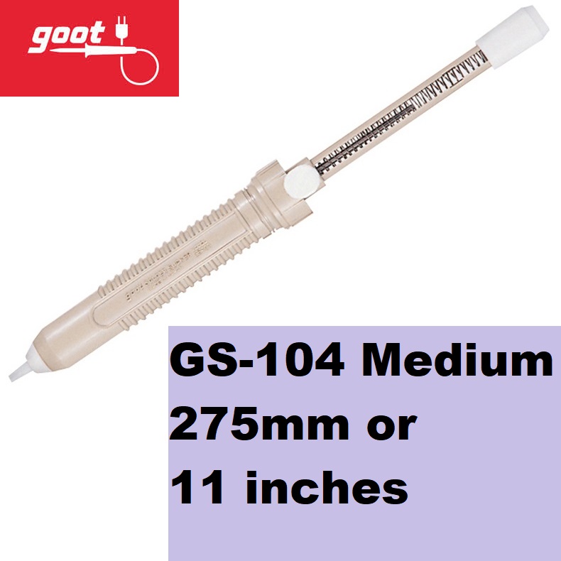 Goot Soldering Pump (Original Japan) Sucker 11 inches Goot GS-104 Desoldering Pump 275mm Plunger ...