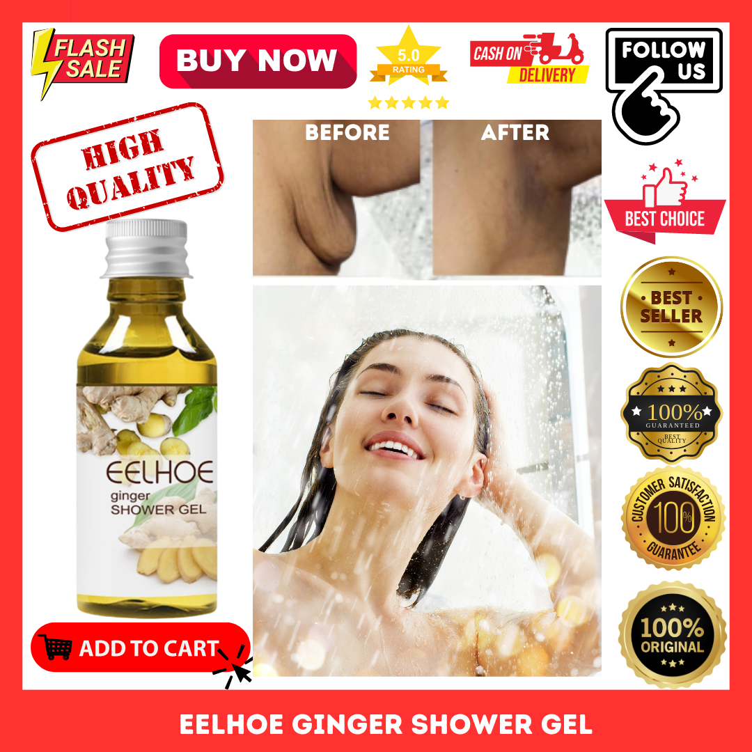 Original and Effective EELHOE Ginger Shower Gel Natural Organic Removes Lymph Nodes Underarm Fat ...