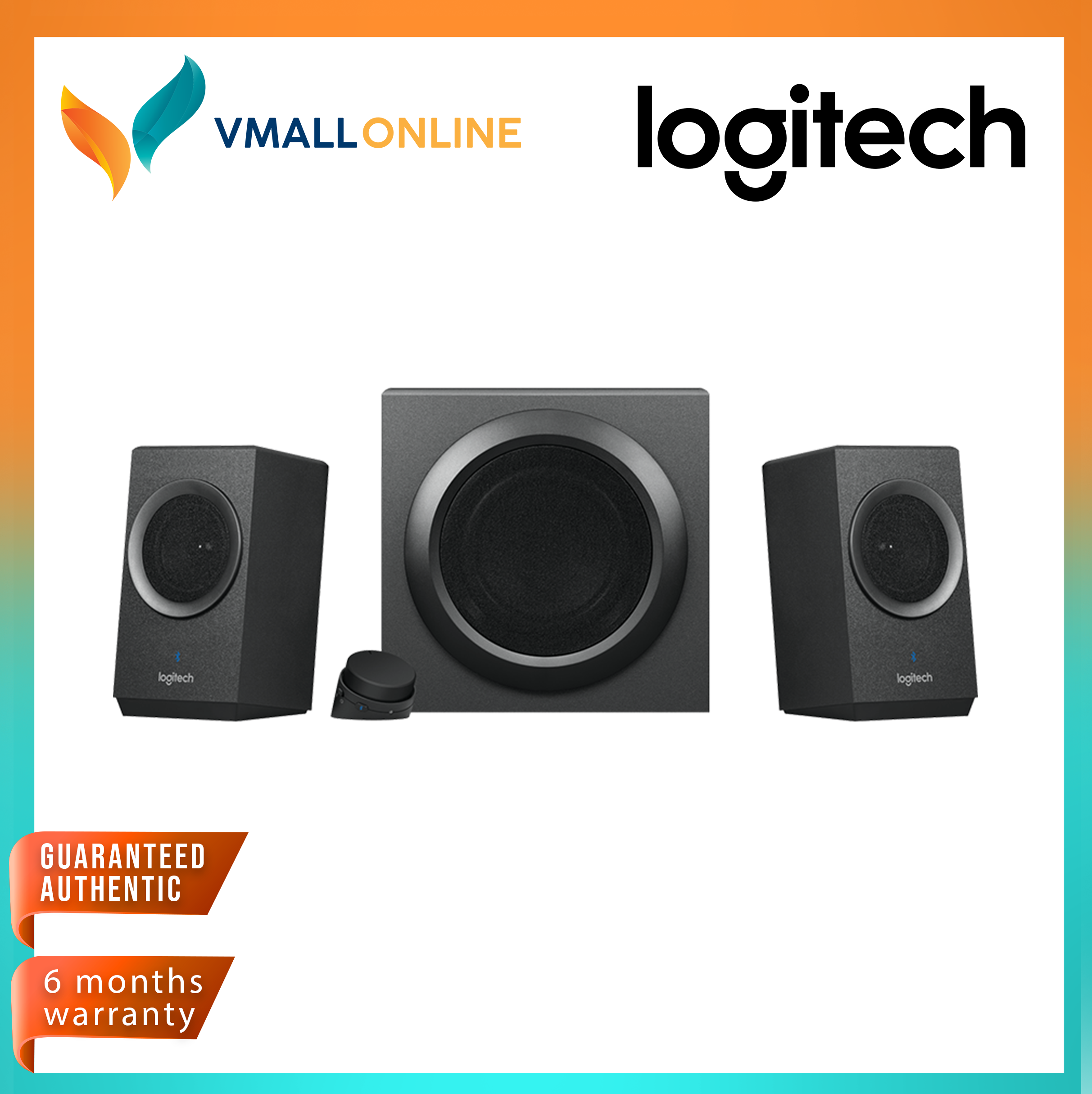 Logitech Z337 Bluetooth Wireless 2.1 PC Speakers with Subwoofer, 80 ...