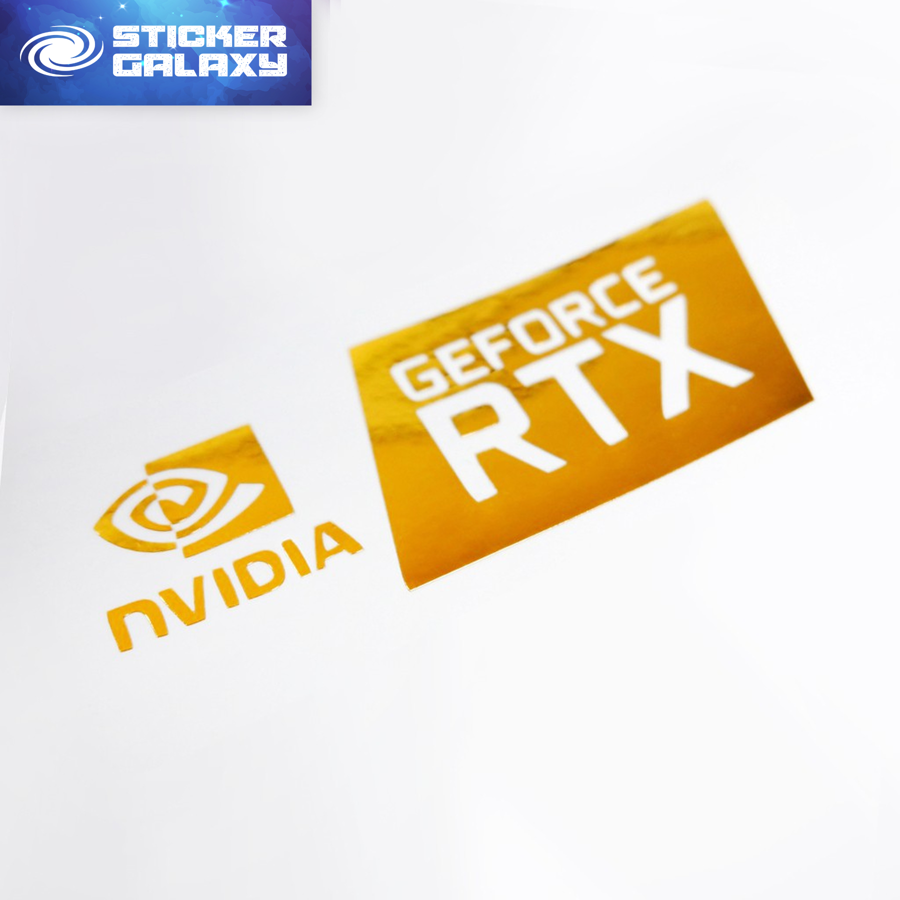 GEFORCE RTX NVIDIA PC gamer vinyl sticker WATERPROOF decal for pc case ...