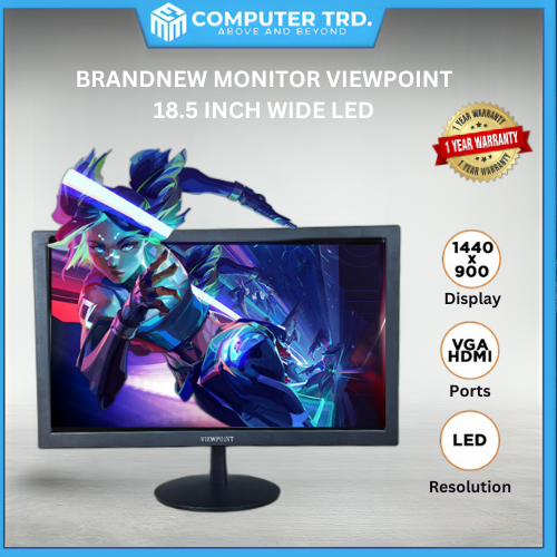 VIEWPOINT MONITOR BRANDNEW 19 18.5INCHES WIDE LED WITH POWERCORD PORT ...