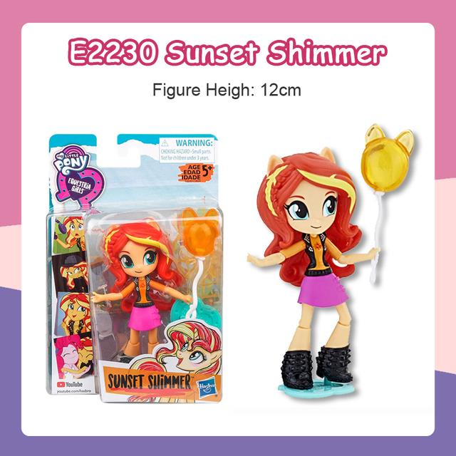 Hasbro My Little Pony 12cm Mini Dolls Action Figure Anime Joint Move ...