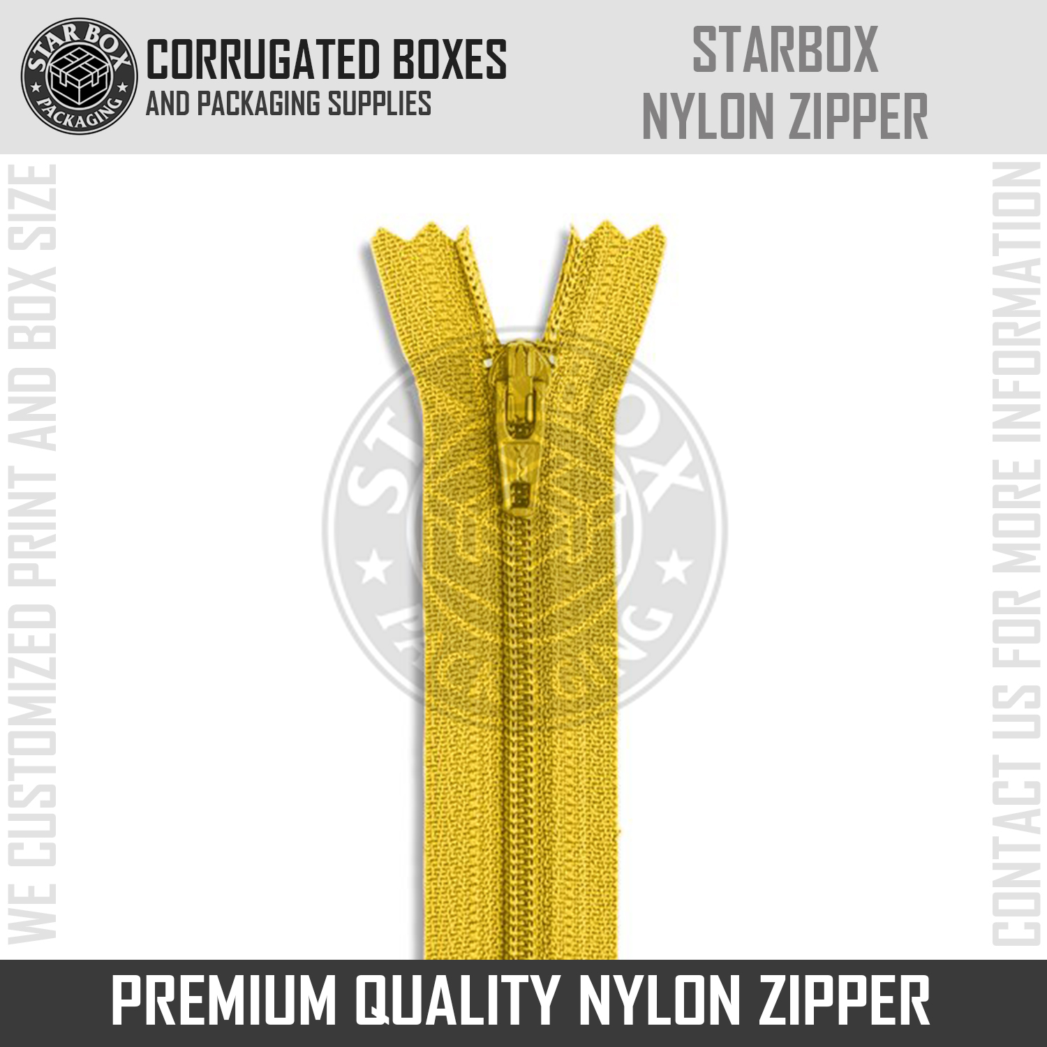 Starbox 4 Inches Zipper Individual Ordinary Nylon Zipper - Sold Per ...