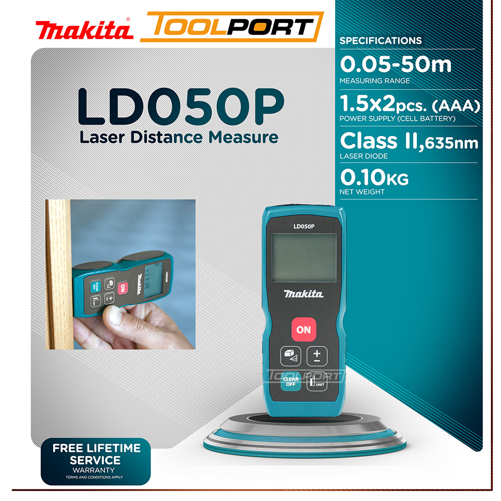 Makita LD050P Laser Distance Measure (50 Meters) [ TOOLPORT ] | Lazada PH