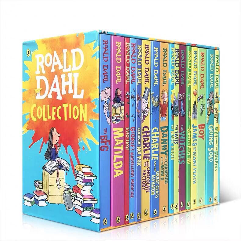 Roald Dahl Book Set Of 16 Boxed Books Story Books For Kids Reading