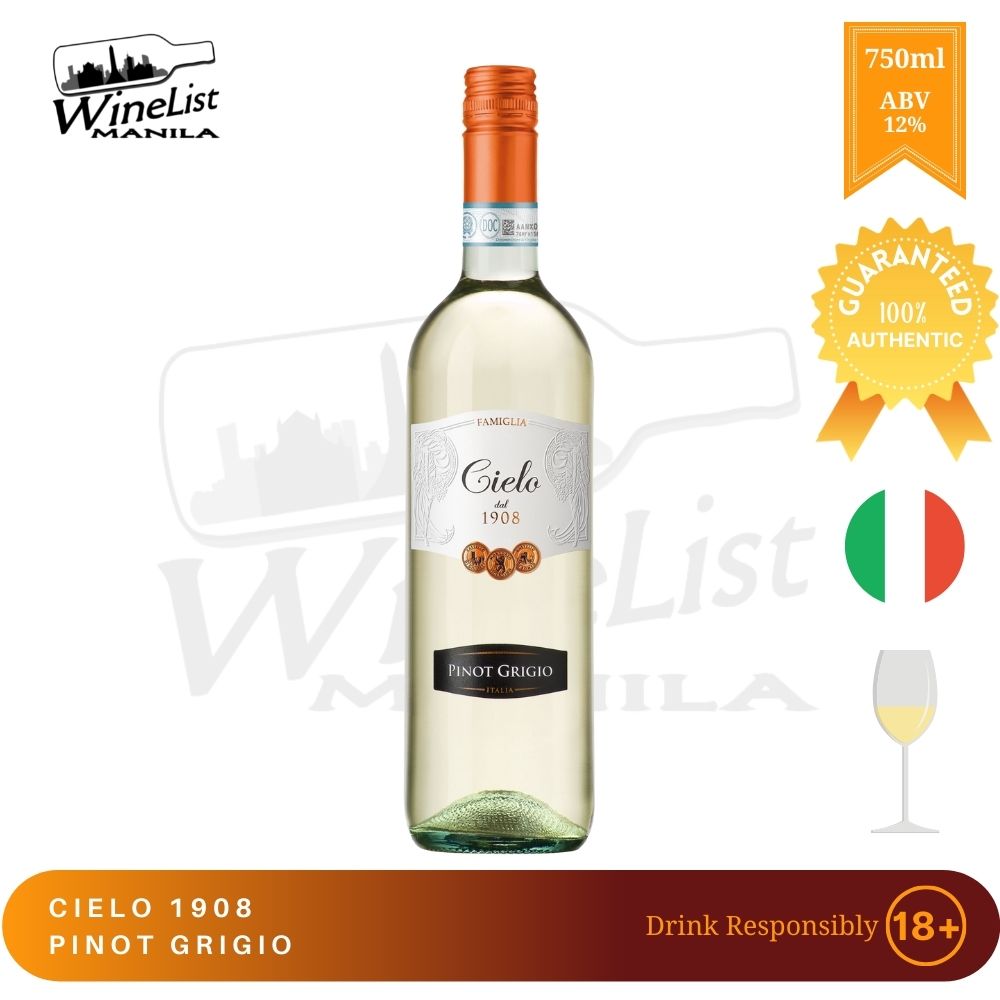 Cielo 1908 Classic Pinot Grigio | Delle Venezie, Italy | Italian White ...