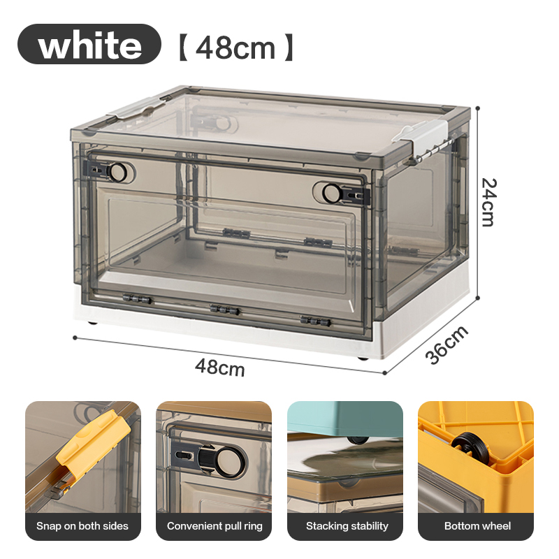 storage organizer box cabinet clothes organizer Folding Transparent ...