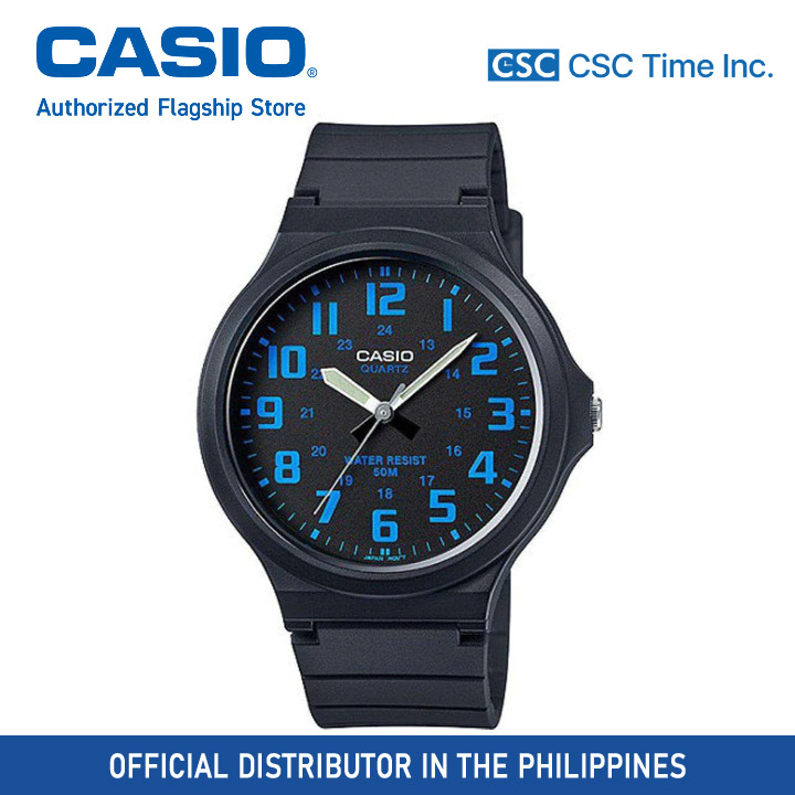 Casio (MW-240-2BVDF) Black Resin Strap 50 Meter Quartz Watch | Lazada PH