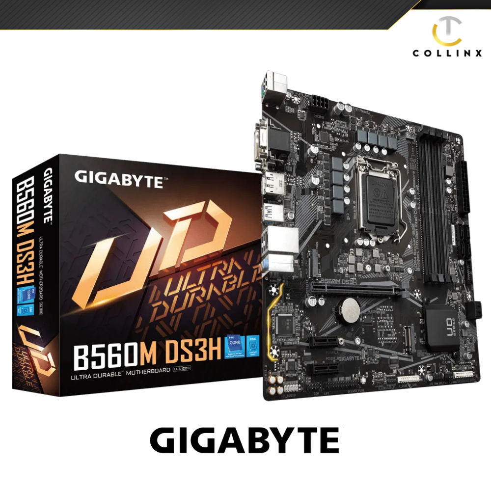 Gigabyte B560M DS3H Gaming Motherboard | For 10th Gen and 11th Gen ...