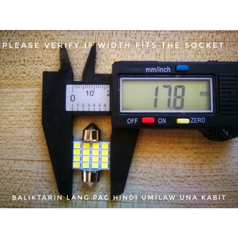 LED 31mm Festoon Dome Interior Ceiling Light Toyota Innova Vios Avanza ...