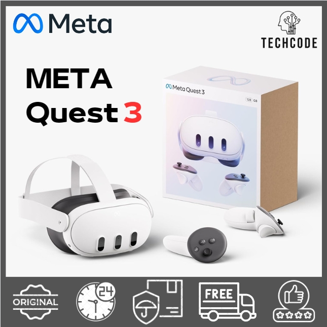 [Ready Stock]Meta - Quest 3 Breakthrough Mixed Reality - 128GB/512GB VR ...