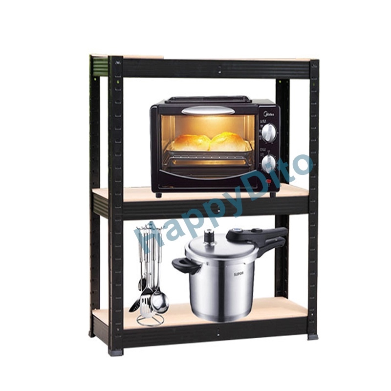 Steel rack Metal shelf 3-Tier Kitchen Utility Metal Storage shelves ...