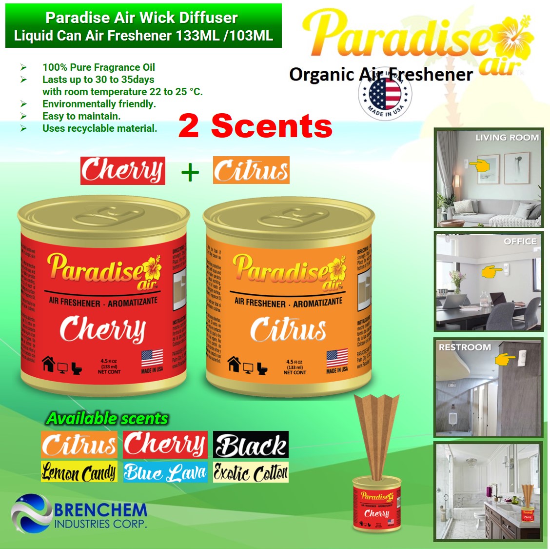 Paradise Air Wick Diffuser Air Freshener Home Office Air Freshener Buy 1 Take 1 x 133ml/103ml ...