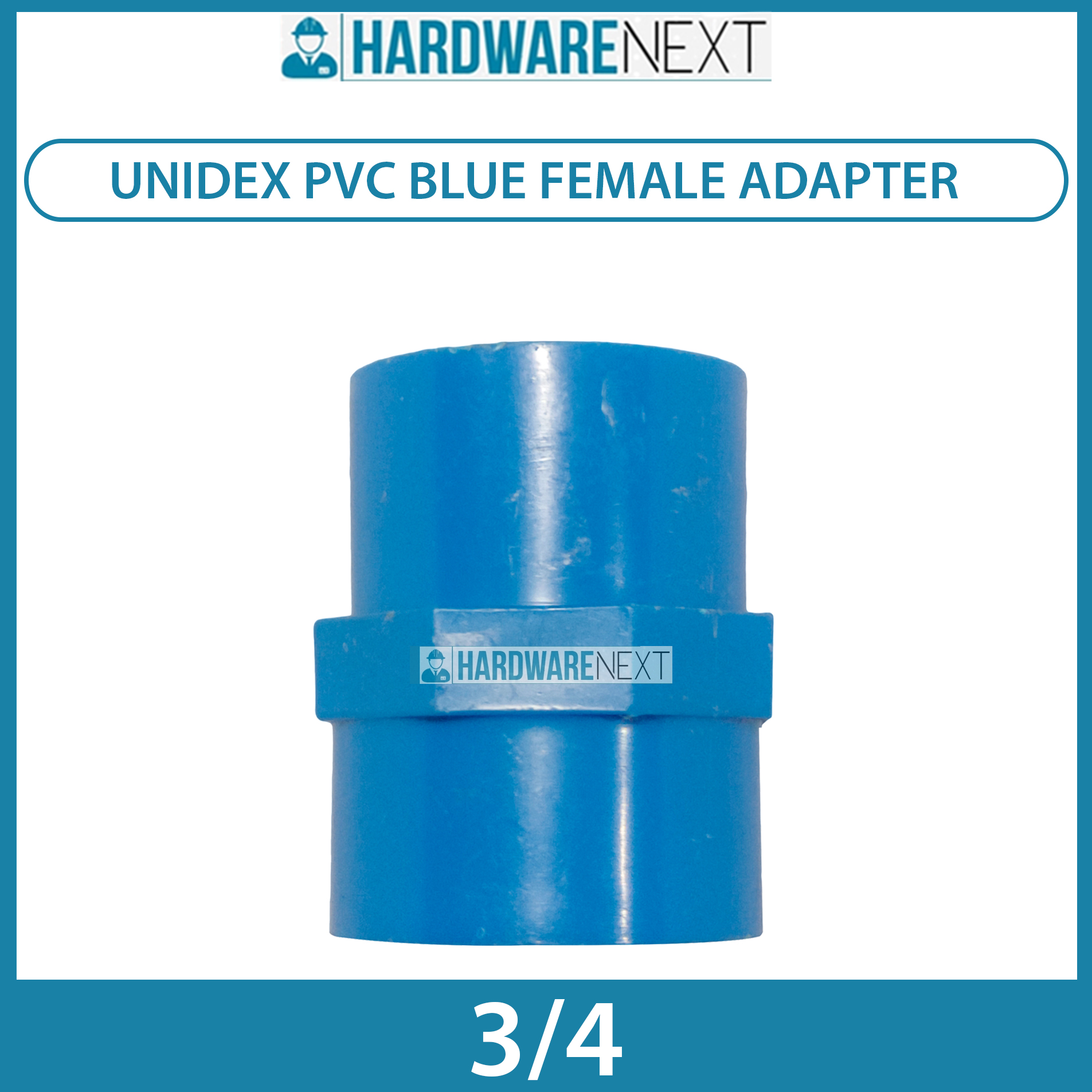 UNIDEX PVC Blue Female Adapter 3/4 | Lazada PH