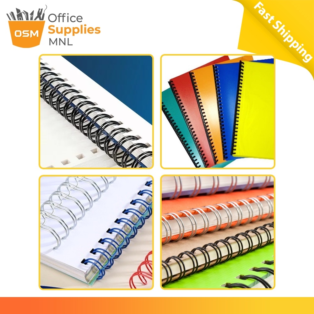 100pcs Double Loop Wire A4 Size 3:1 7.9mm 12.7mm Pitch Metal Ring ...