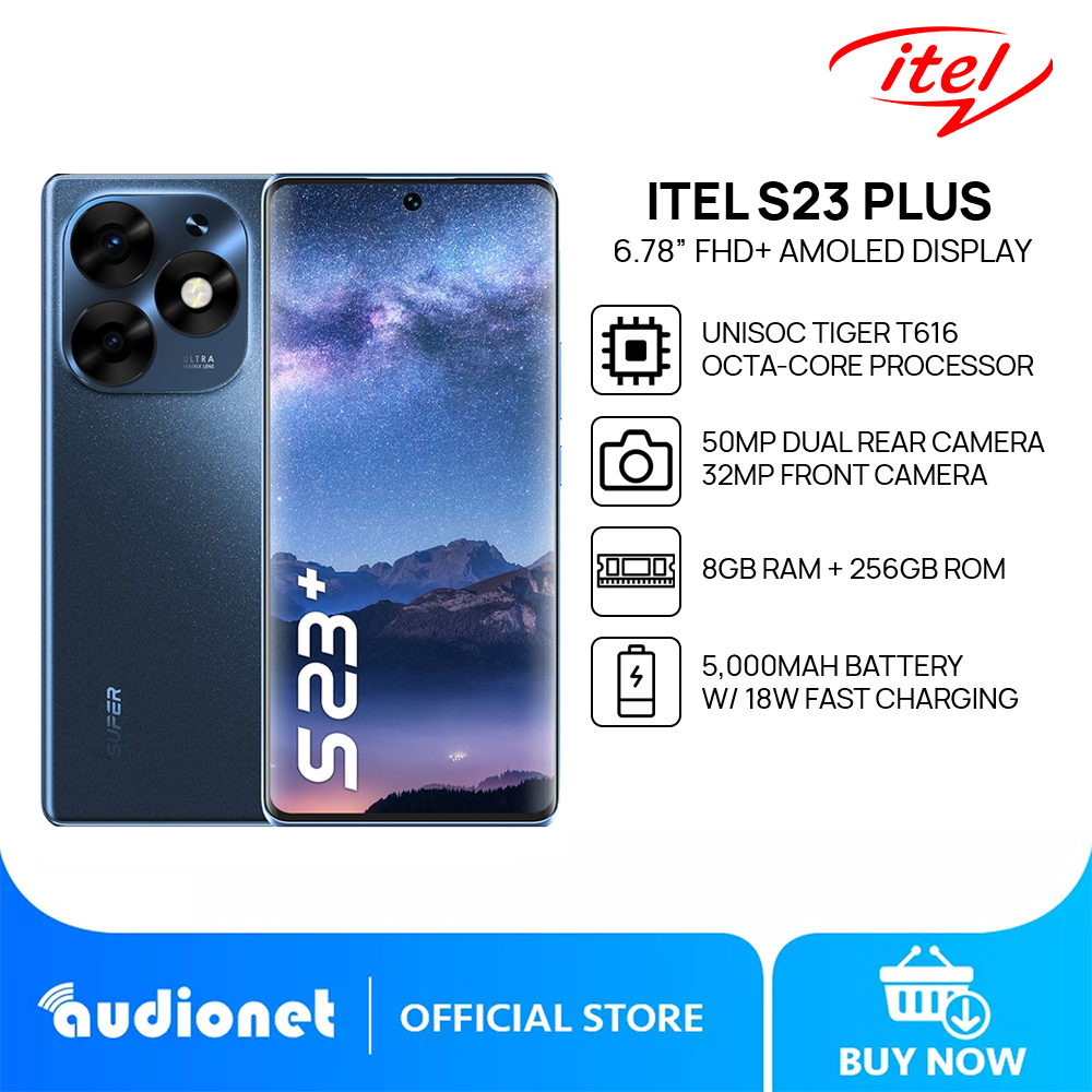 Itel S23 Plus Smartphone | 8GB+256GB | Unisoc T616 | 6.78” FHD+ AMOLED ...