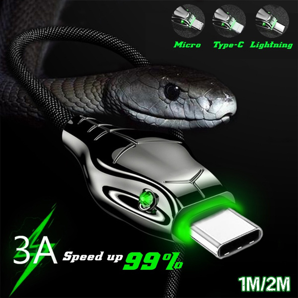 Charger fast charging Android Black Mamba 5A Snake-shaped Design ...