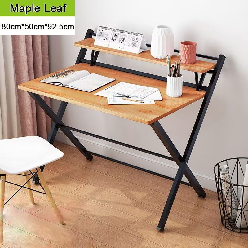 MYHOME Folding Simple Computer Desk Table Nordic Style Study Table ...