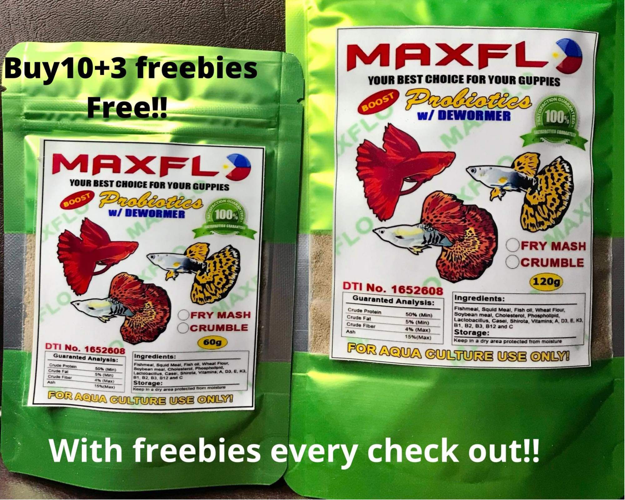Maxflo Probiotics crumble with dewormer New stocks with freebies ...