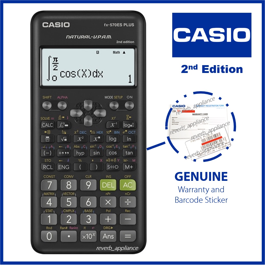 Casio Fx 570ES Plus 2nd Edition Scientific Calculator Lazada PH