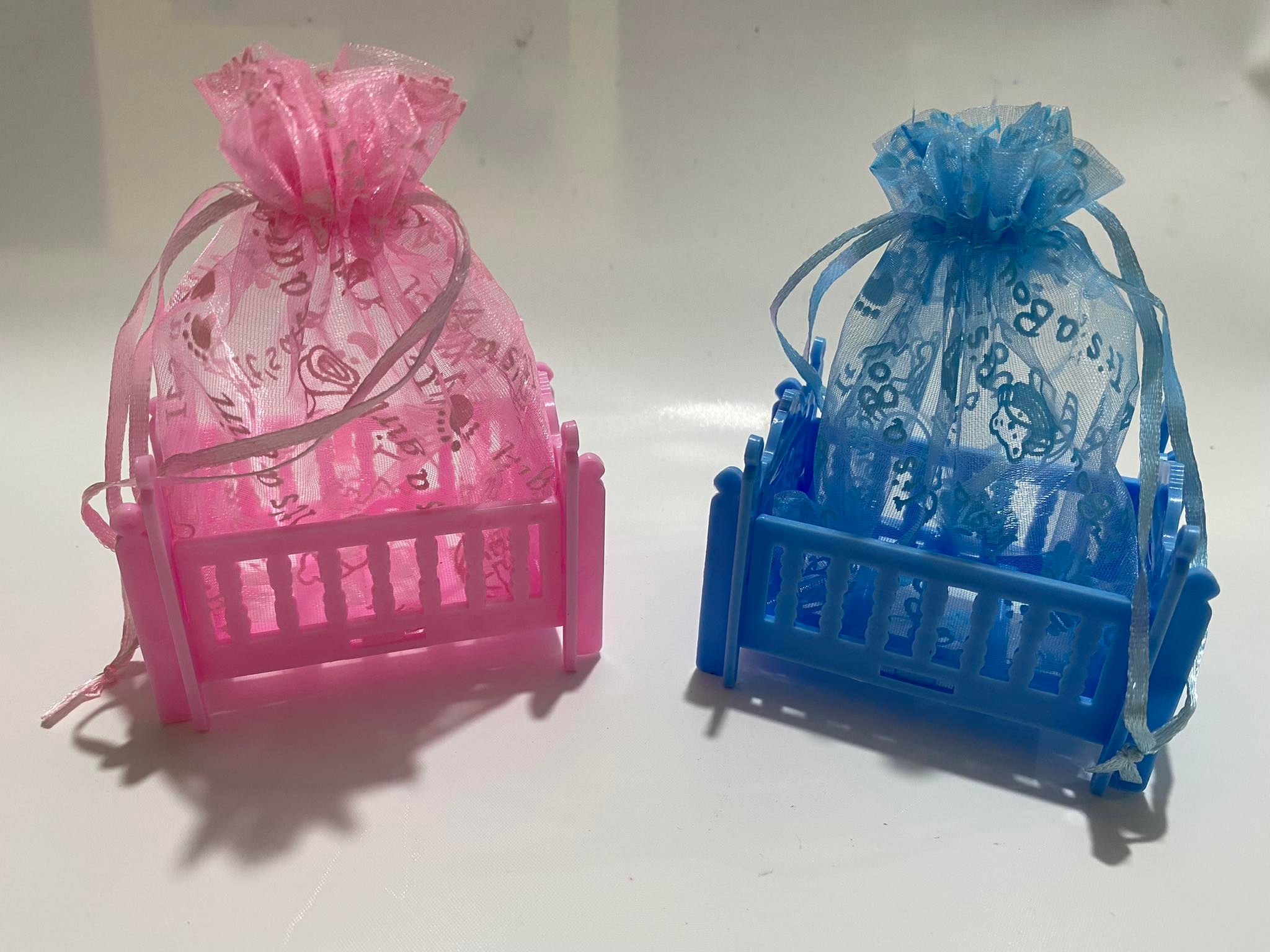 10 PCS CRIB Souvenir Baptismal Christening Souvenir - Plastic Crib for ...