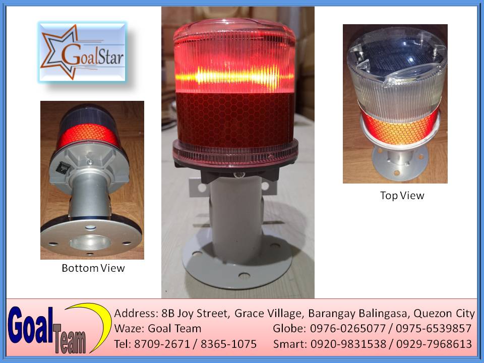 Solar Warning Light (Red) Blinker Beacon Light | Lazada PH