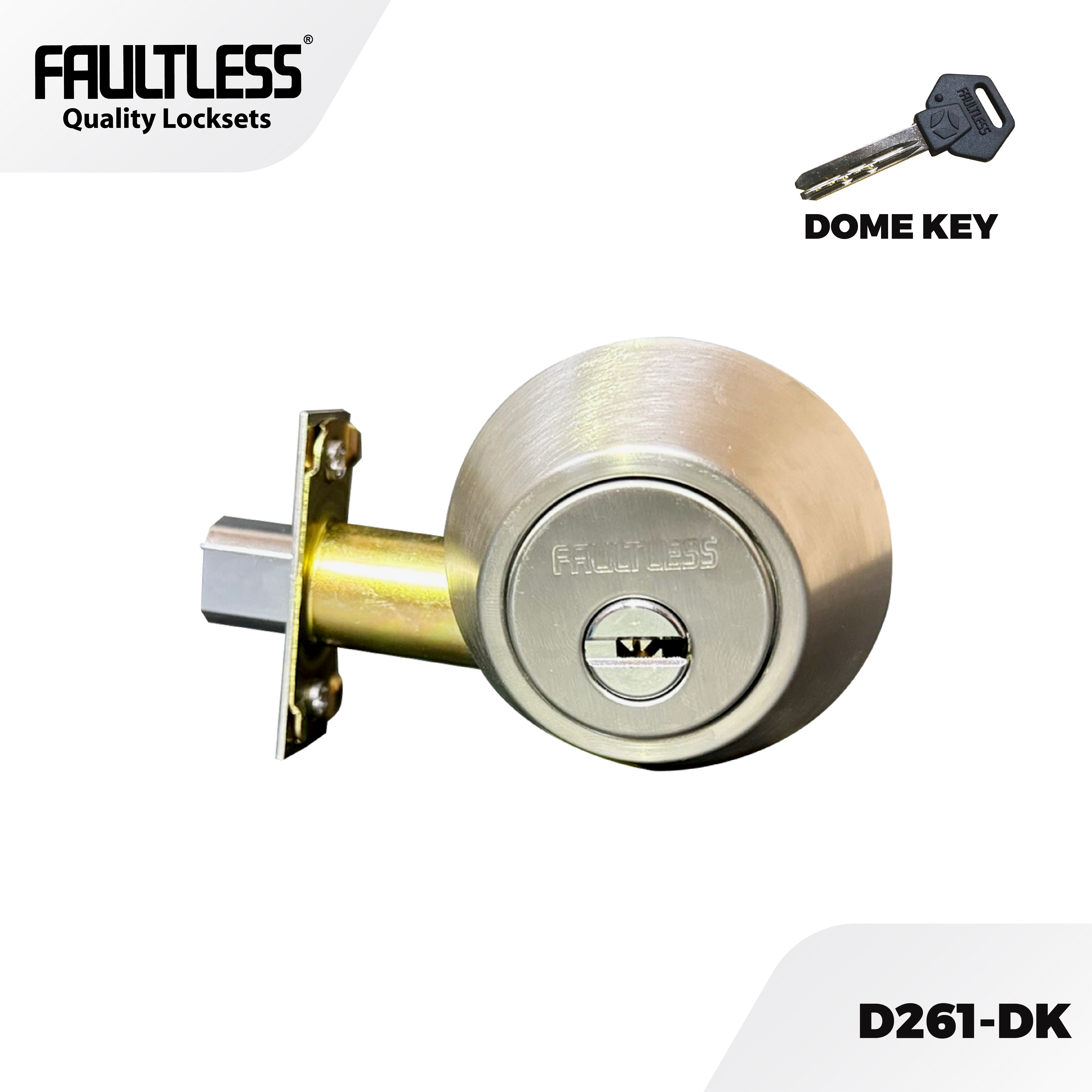 Faultless Deadbolt DD61-DK, DD81-DK | Lazada PH