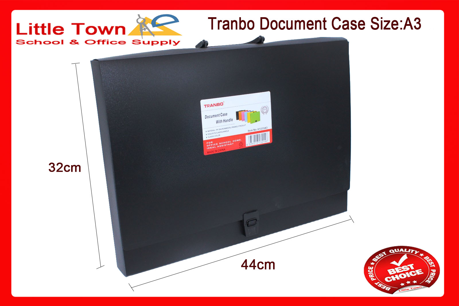 TRANBO DOCUMENT CASE ENVELOPE W/ HANDLE Size A3 BLACK | Lazada PH