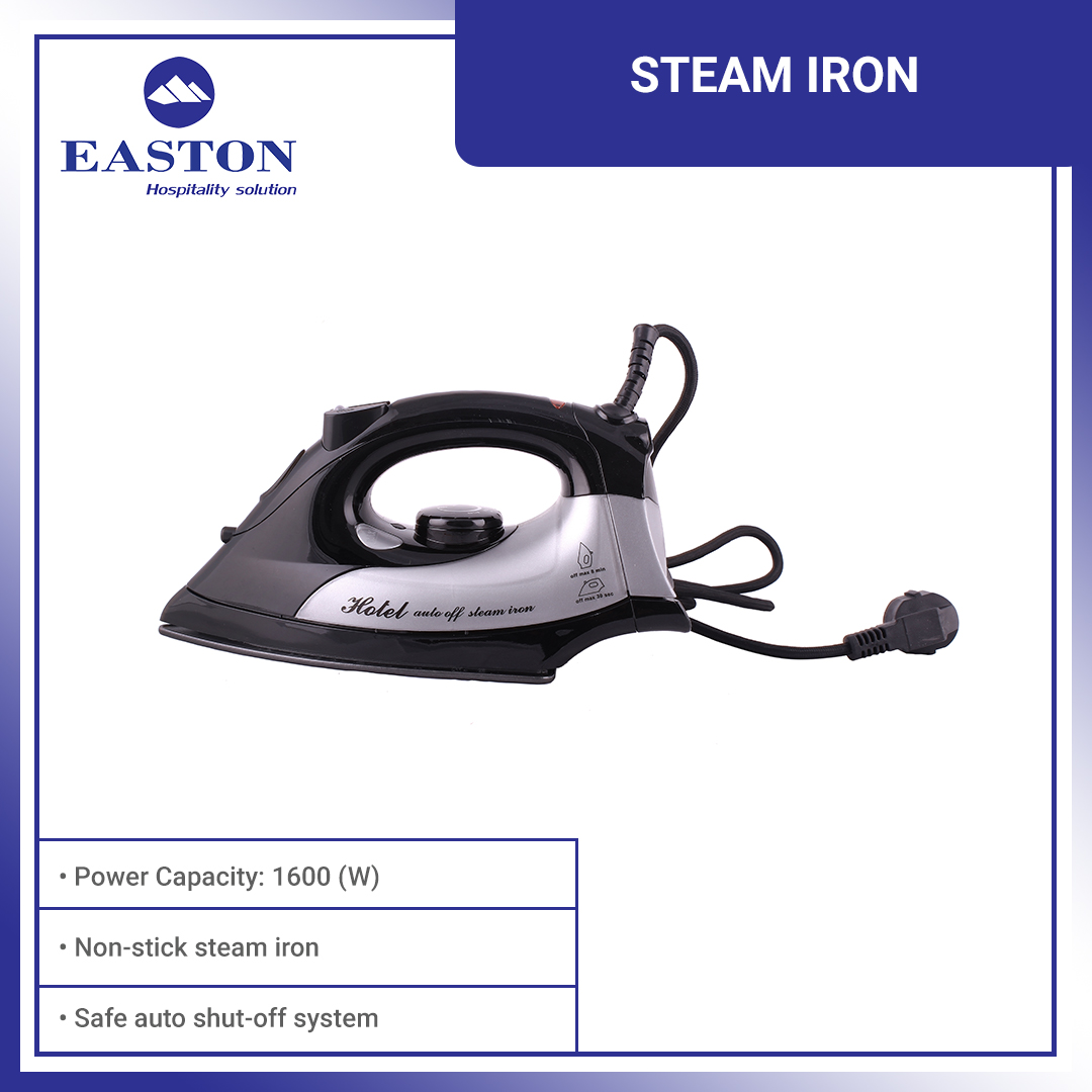 Easton Steam Iron Black 1600 Watts | Lazada PH