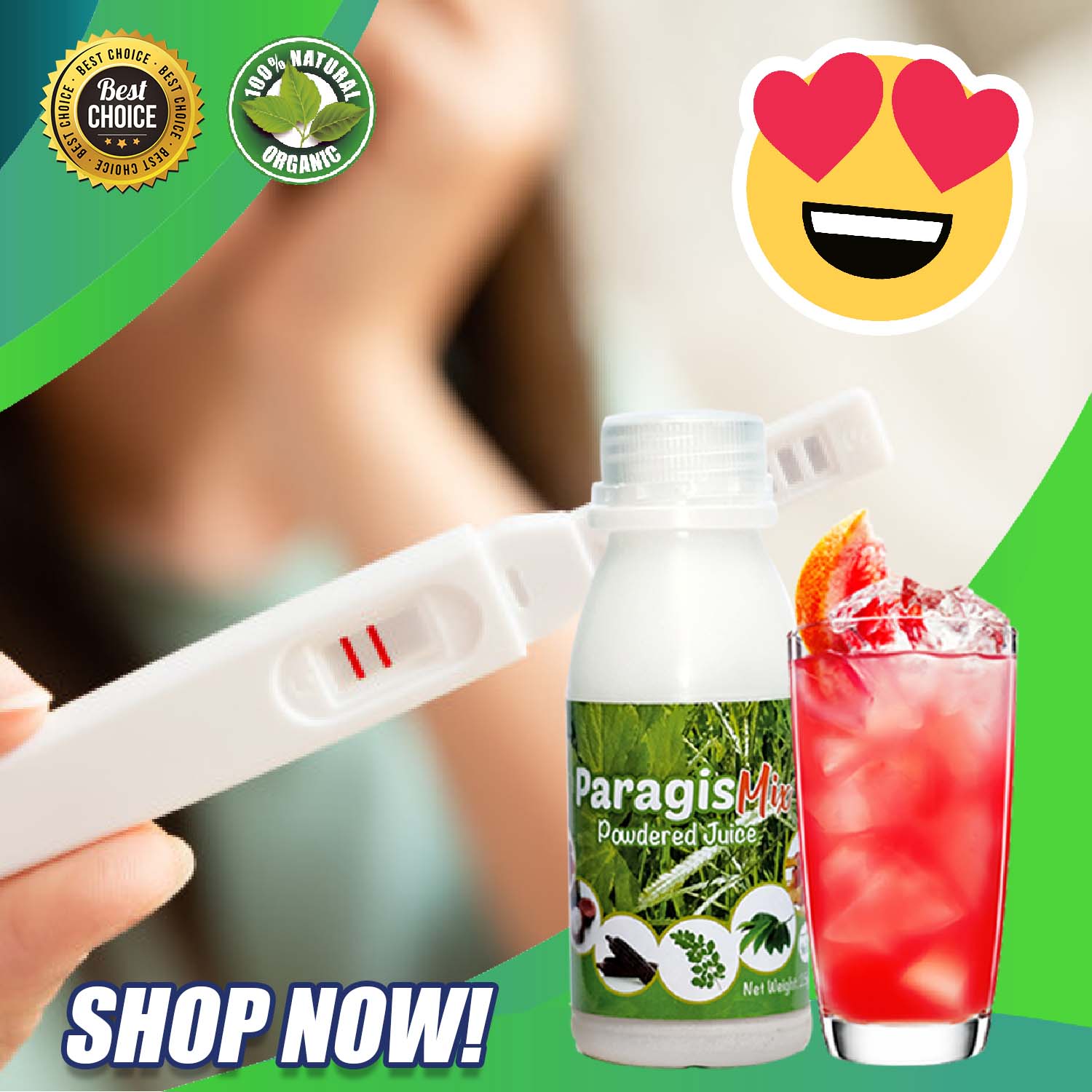 PHC02-A PARAGIS MIX for pregnancy juice Drink promo original Immune system & Fertility Booster ...