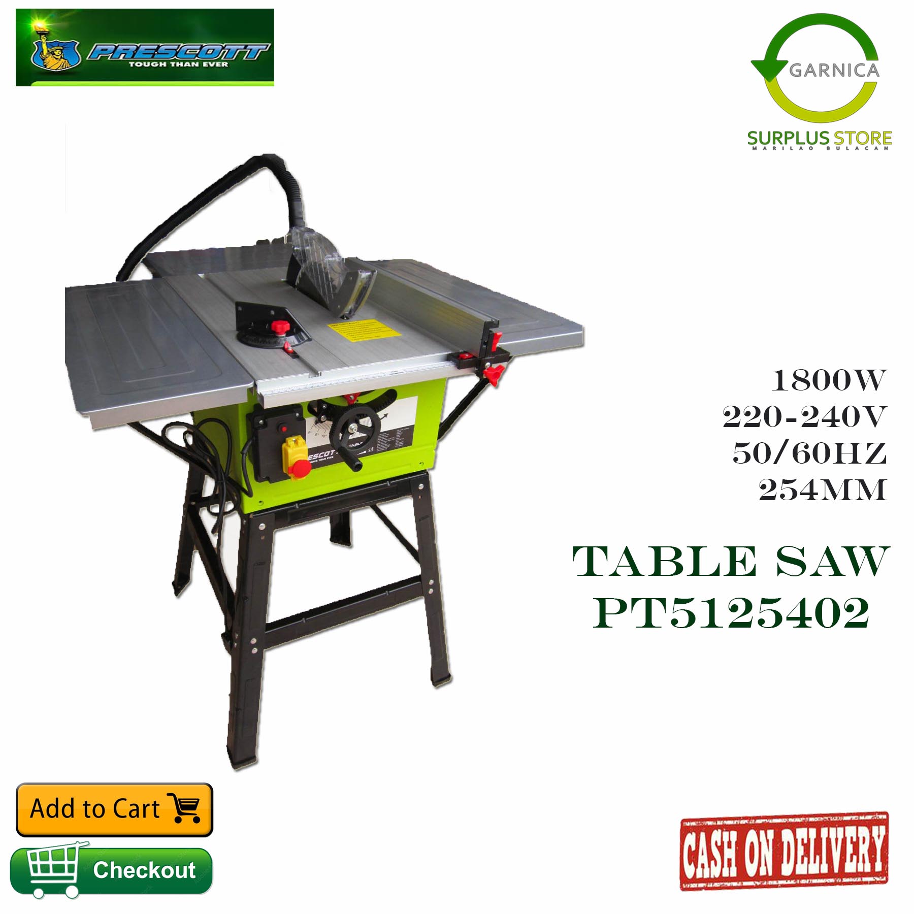 Prescott Table Saw 1800W | Lazada PH