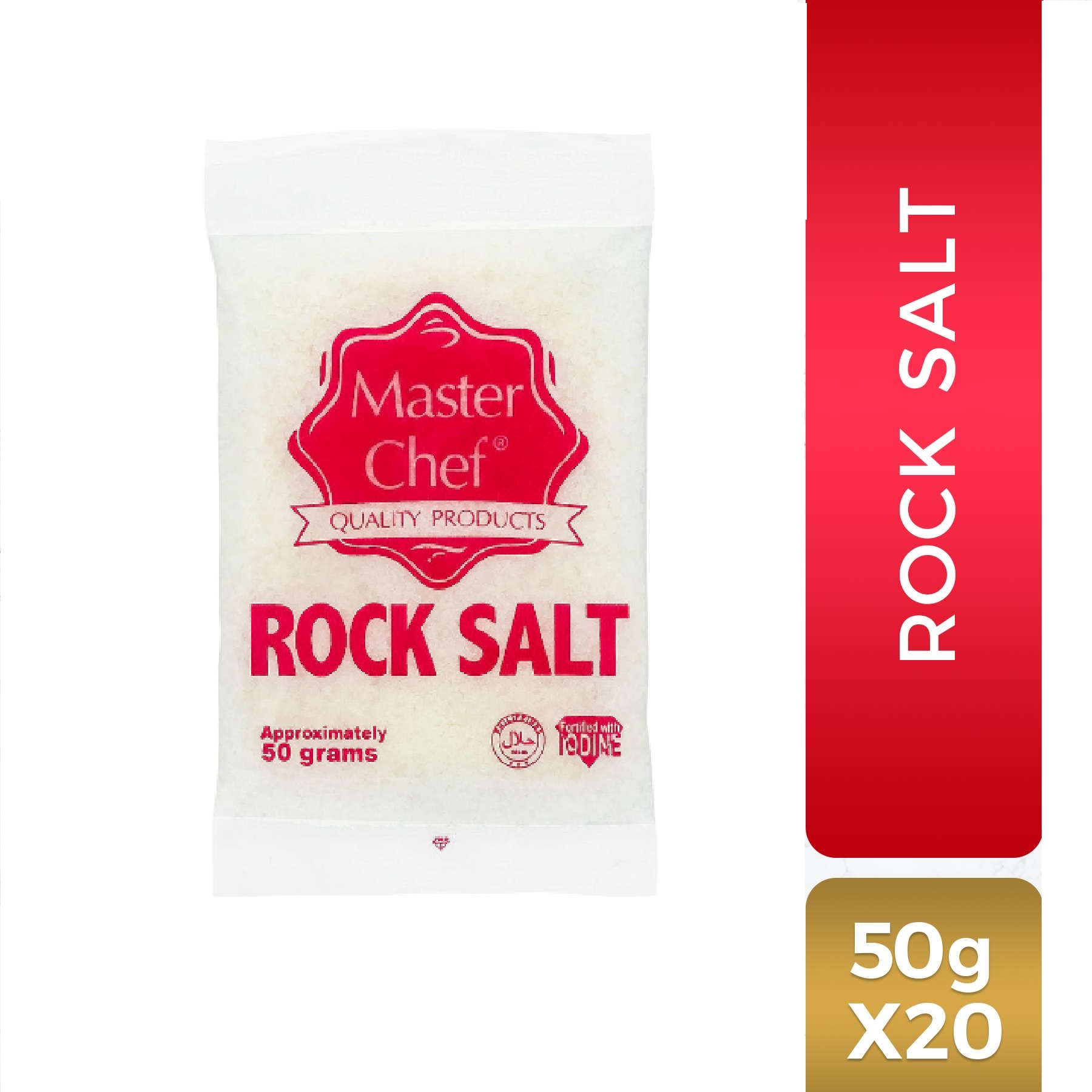 Master Chef Premium Rock Salt 50g - Bundle of 20s | Lazada PH