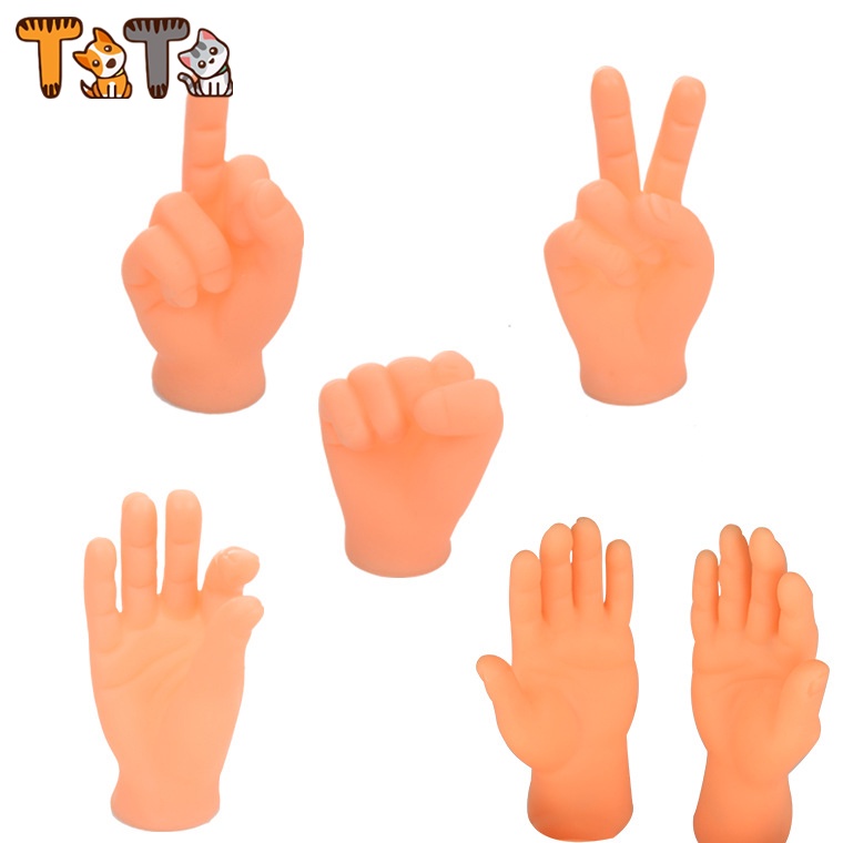 Ti Ti Novelty Toys Finger Puppets Cosplay Props Hand Palm Tiny Finger ...