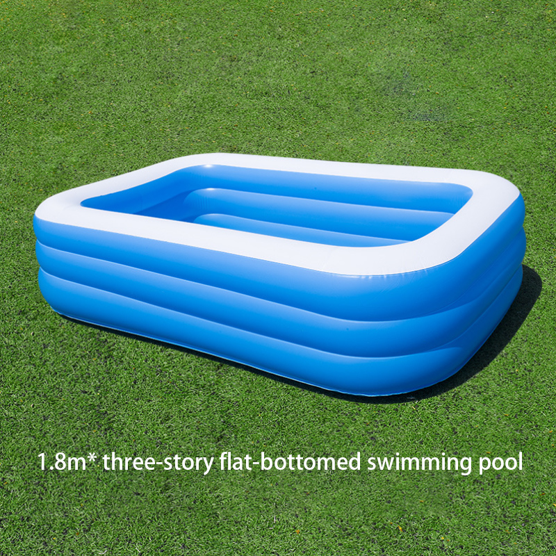 NEWLIFECARDIO Inflatable swimming pool with electric air pump summer ...