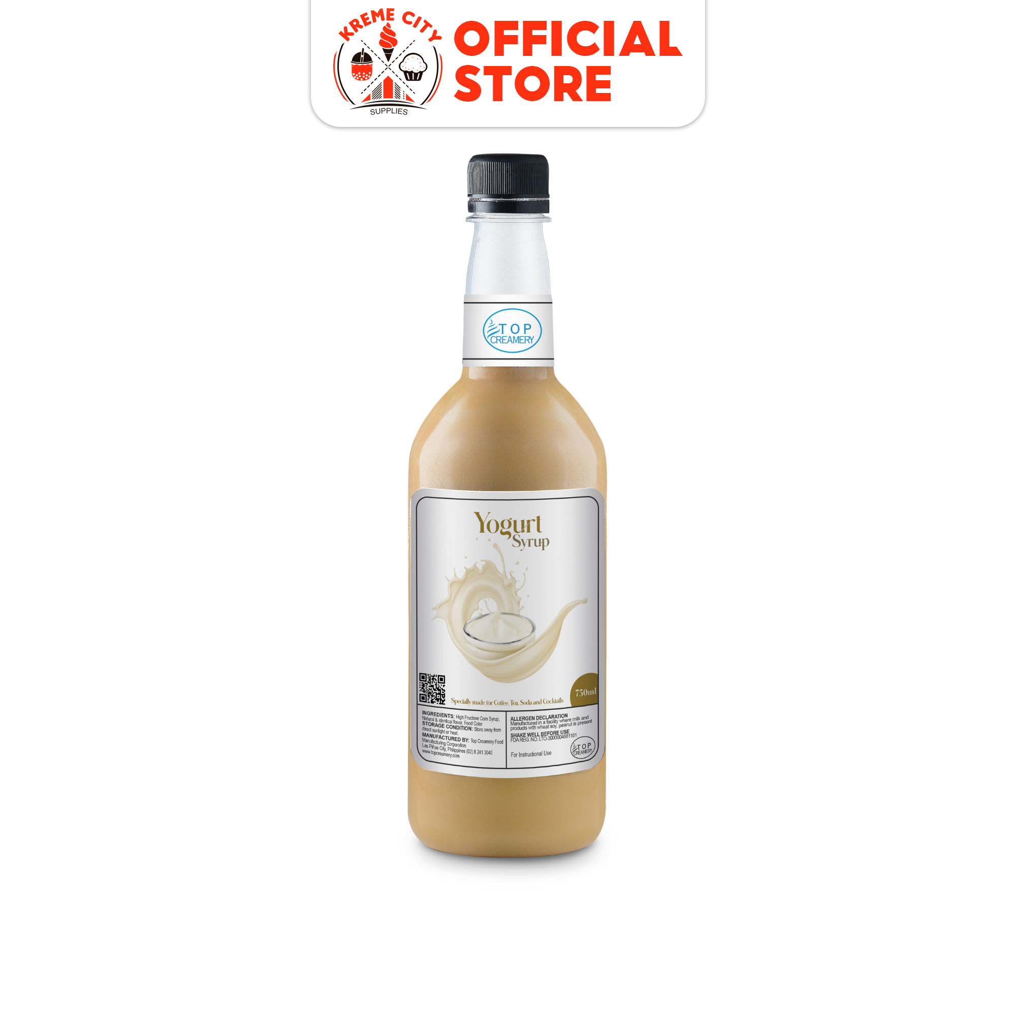 TOP Creamery Top Series Yogurt Syrup 750ml | Lazada PH