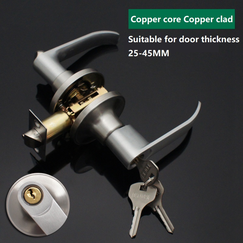 H&A Stainless Steel spherical Door Knob Lock Set Door knob Double Lock ...