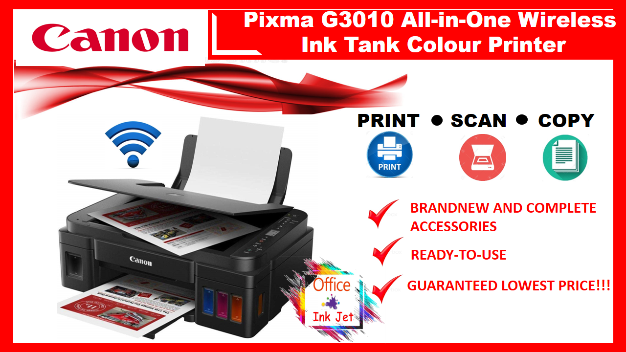 Canon Pixma G3010 All-in-One Wireless Ink Tank Colour Printer | Lazada PH