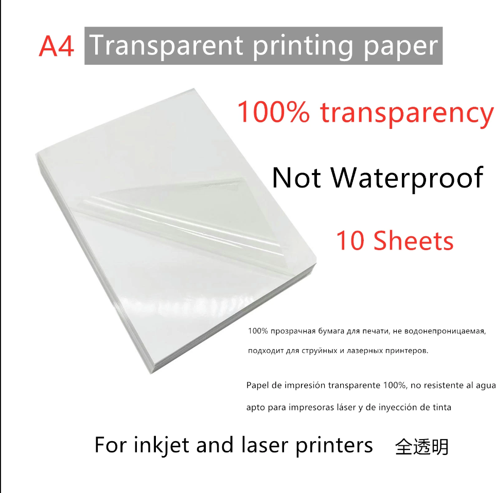 Vinyl Inkjet laser waterproof Sticker A4 Size ( GLOSSY | MATTE ...