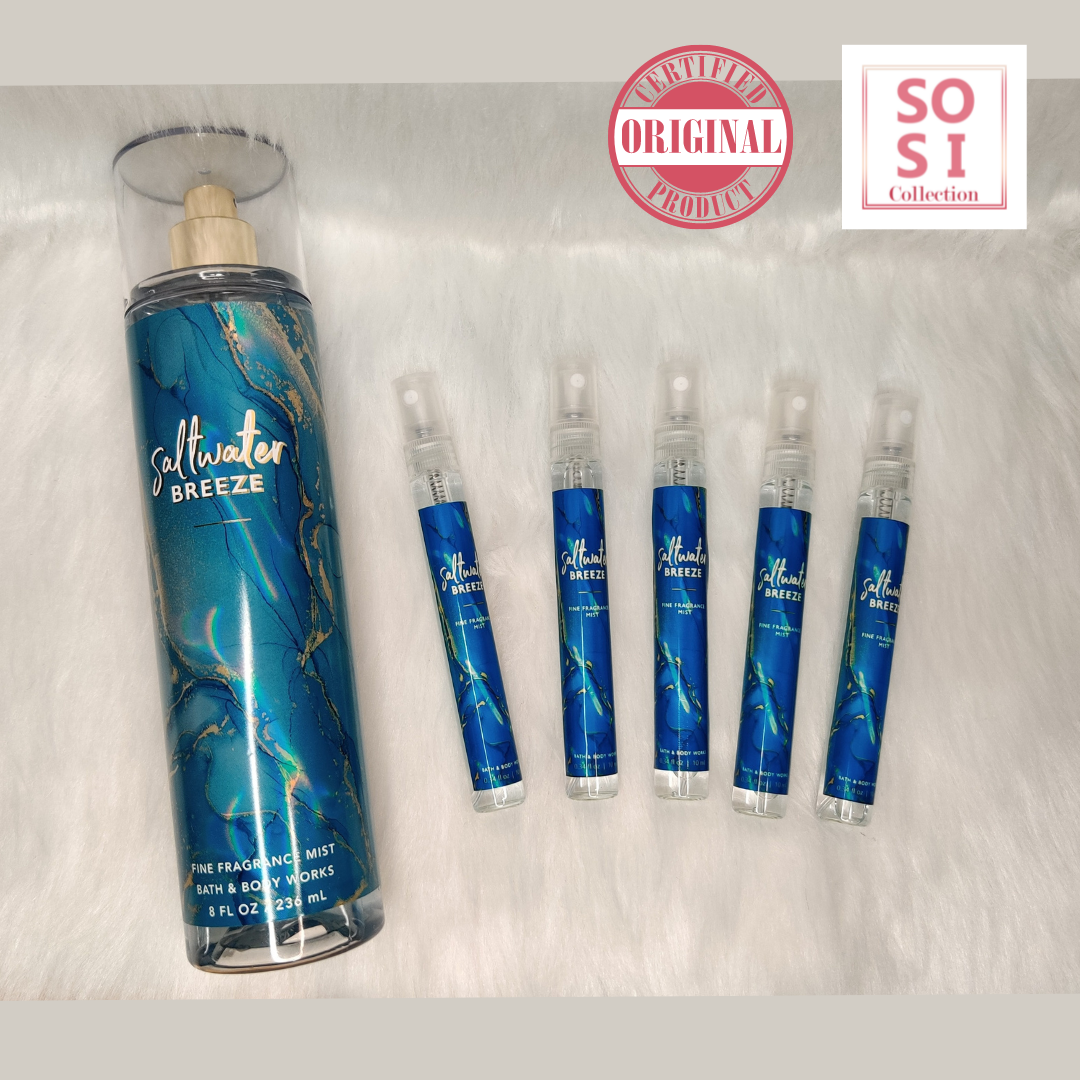 Bath and Body Works Body Mist 10ml - Saltwater Breeze | Sosi Collection ...