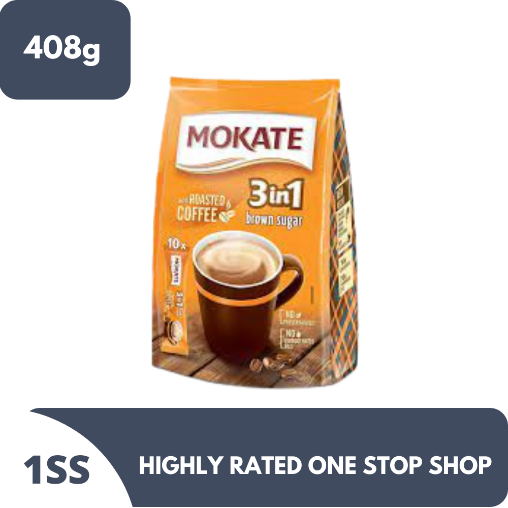 Mokate 3in1 Brown Sugar with Roasted Coffee 408g | Lazada PH