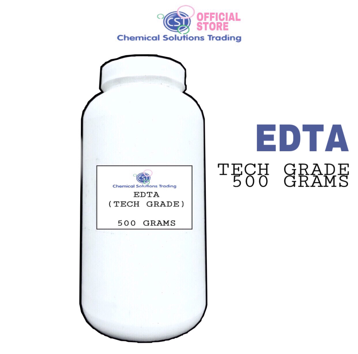 EDTA (Ethylene Diamine TetraAcetic acid) Tech Grade 500G Bottle | Lazada PH