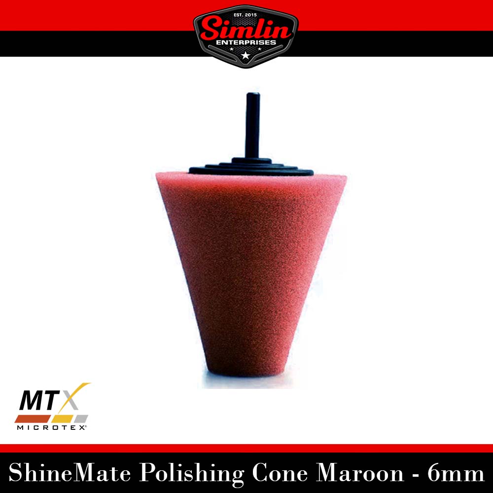 ShineMate Polishing Cone made for Rotary M14/Drill 6mm Maroon | Lazada PH
