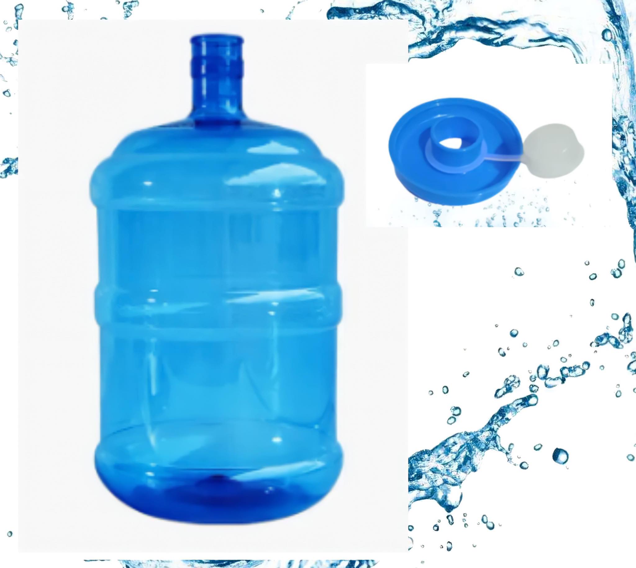New Blue Water Container Round with FREE Cap Cover 5 Gallons | Lazada PH