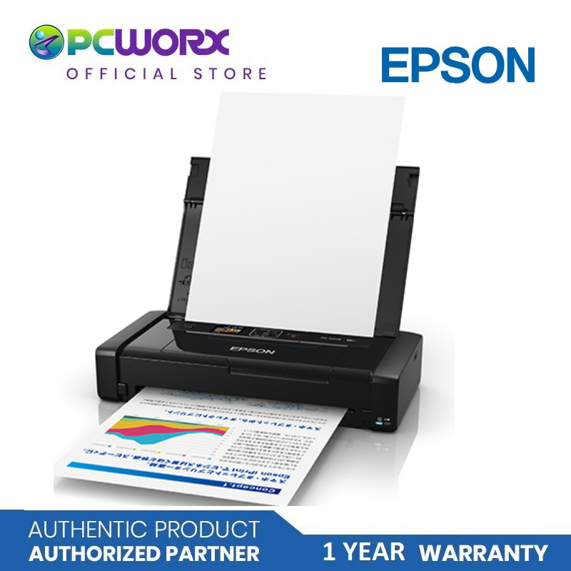 Epson WorkForce WF-100 Wireless Mobile Printer | Wi-Fi Inkjet Printer ...