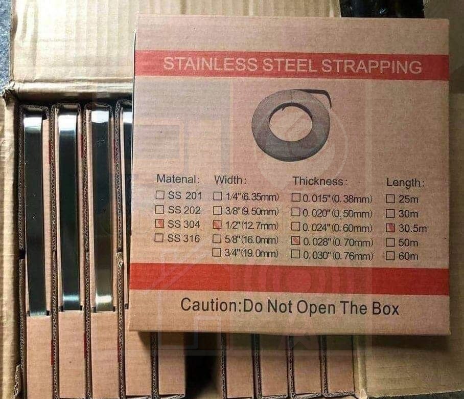 Stainless Steel Strap 1/2x30m per roll | Lazada PH