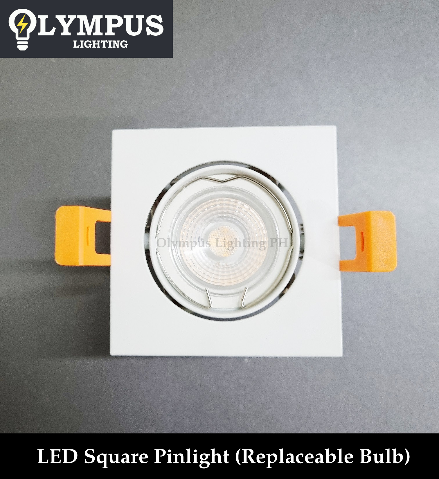 Olympus LED Square Pinlight Downlight 5W 7W (Replaceable Bulb) | Lazada PH