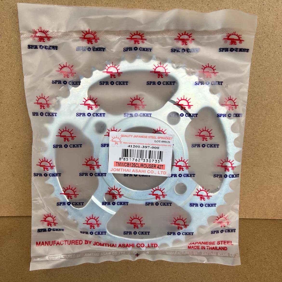 Original SUN Sprocket for TMX/CB125/ROUSER (38T/42T/45T/48T/51T ...