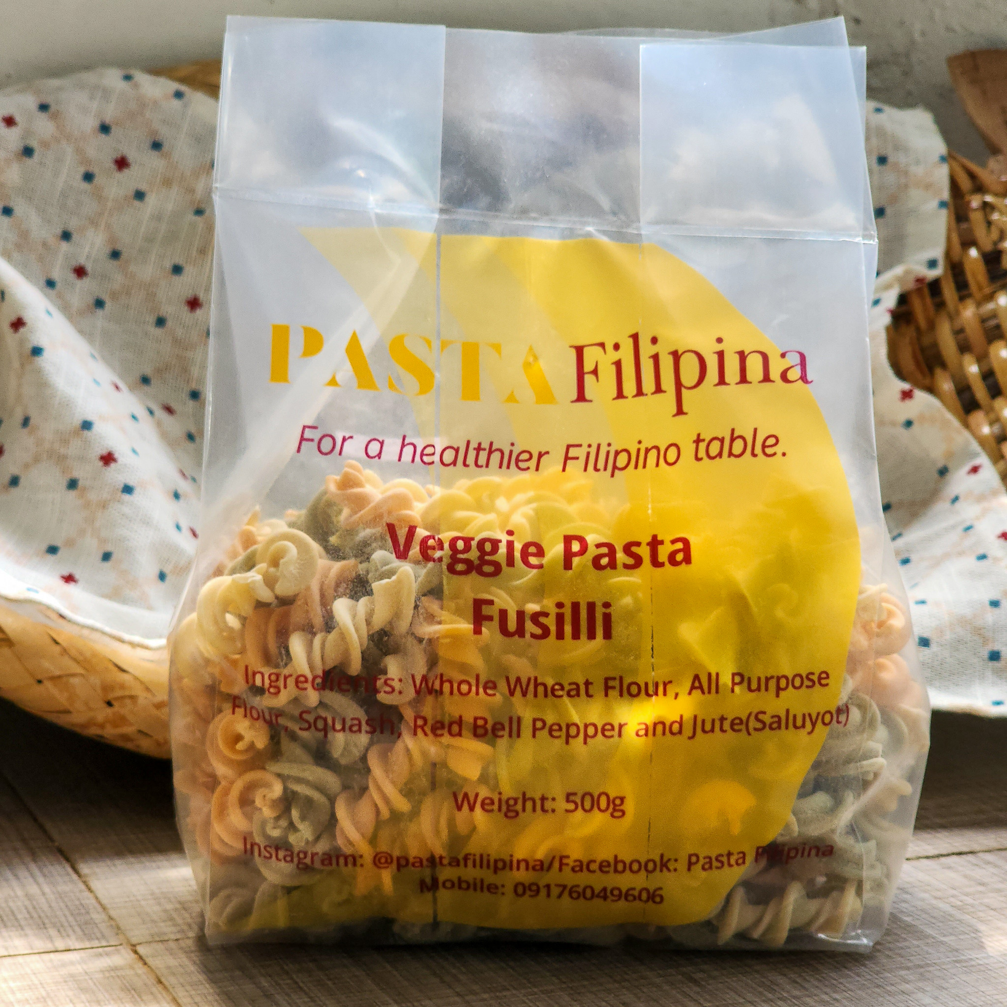 Fusilli Pasta - Whole Wheat with Real Vegetables | Plant-Based, Dairy ...