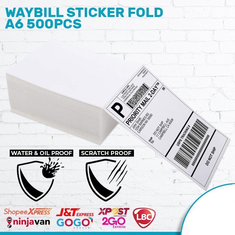️Thermal Sticker Label A6 (500 labels) | Lazada PH
